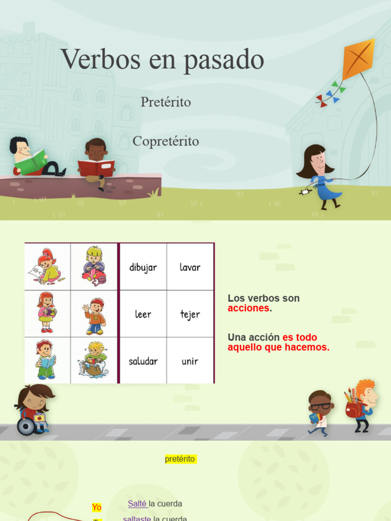 Verbos en Pasado | PDF | Gramática | Lingüística