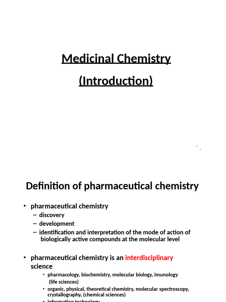 Pharmaceutical - Chemistry An Introduction | PDF | Drug Design | Health ...
