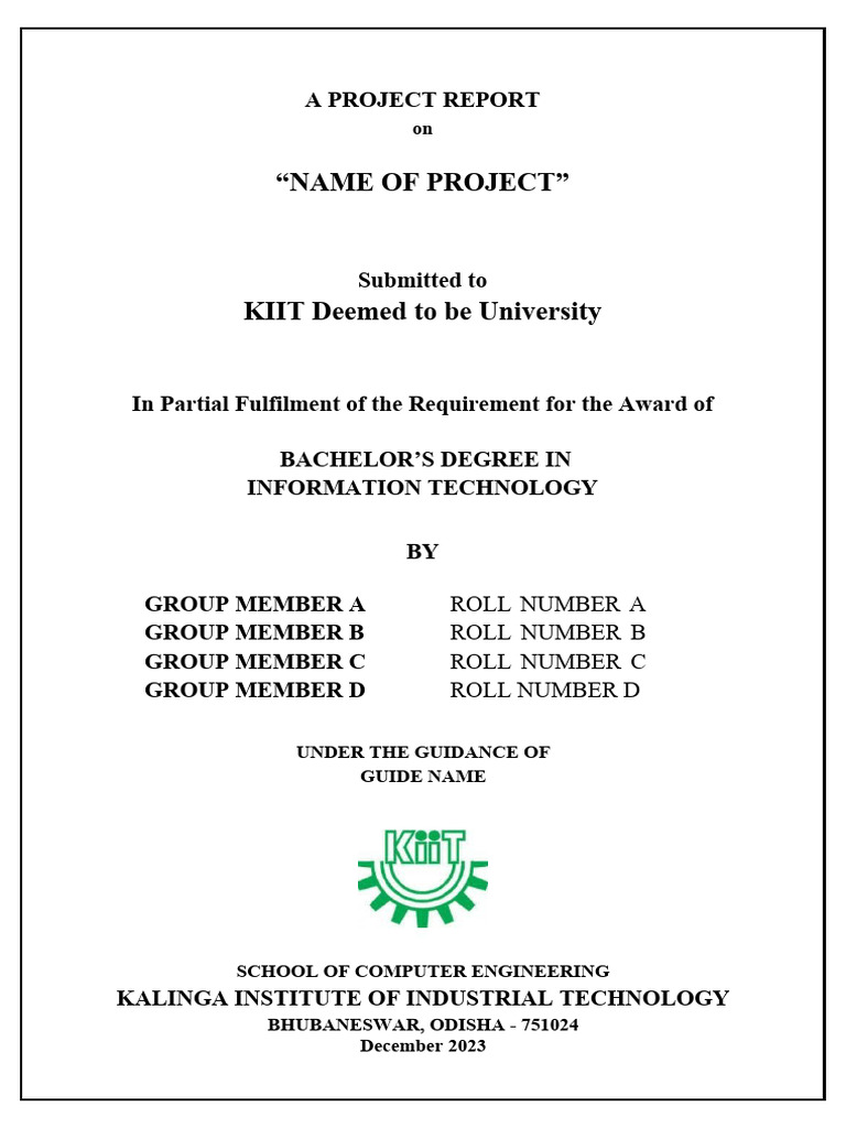 7th Sem Project - Report-Format | PDF | Formal Verification | Software ...