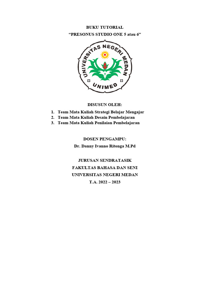 Buku Tutorial Studio One | PDF