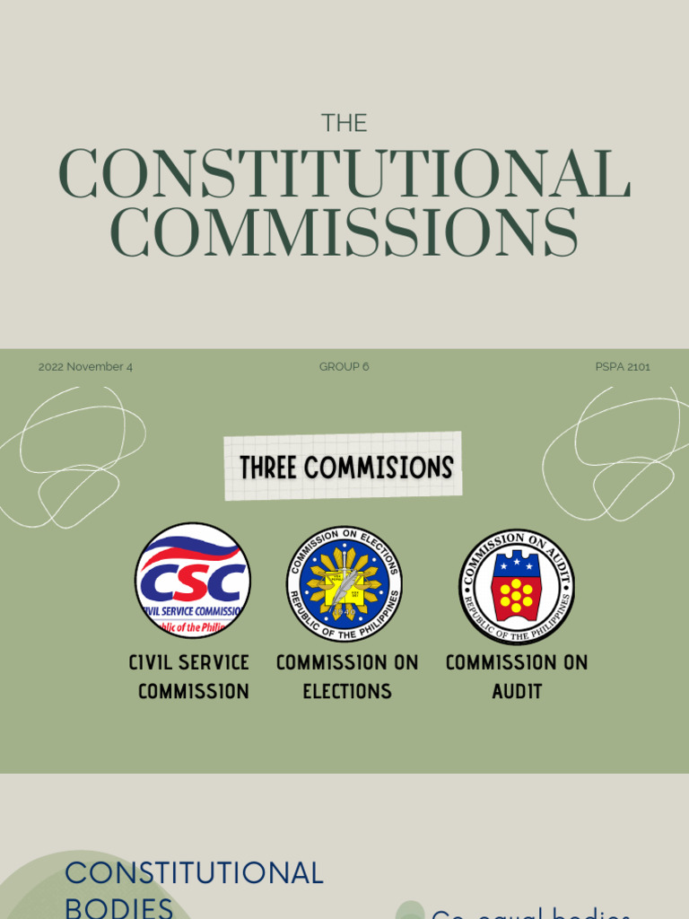 Constitutional Commissions | PDF | Taxes | Governance