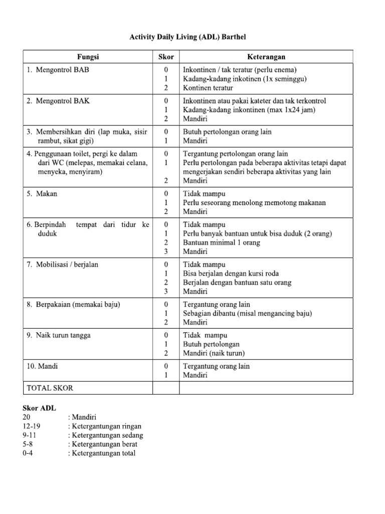 Adl Dan Iadl | PDF