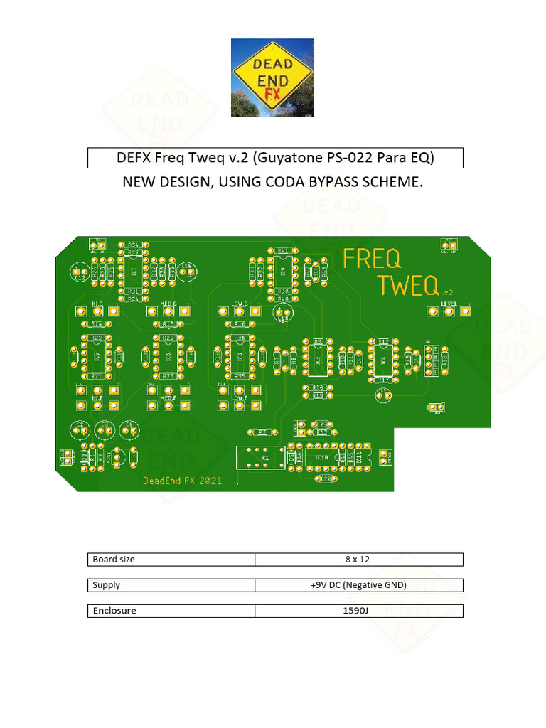 FREQ_TWEQ BUILD DOCUMENT V.2 | PDF