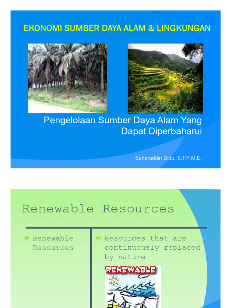 Materi 6 Pengelolaan SDA Terbarukan (Perikanan) | PDF