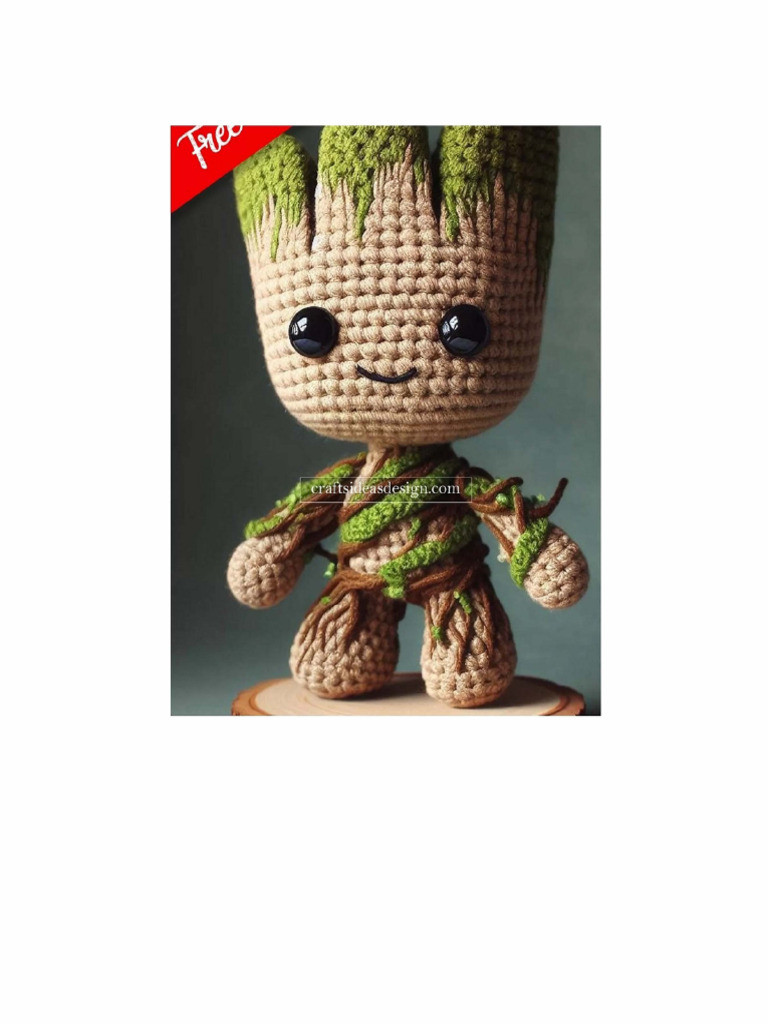 Groot PDF | PDF | Amigurumi | Costura