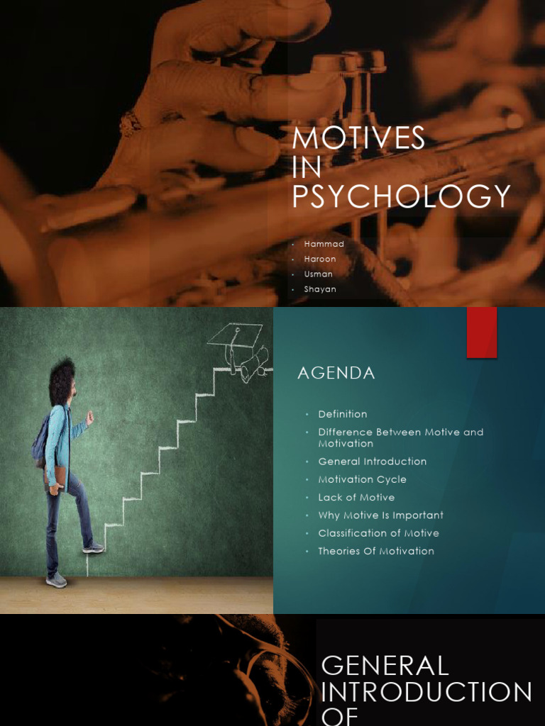 Motive - Presentation | PDF | Motivational | Motivation