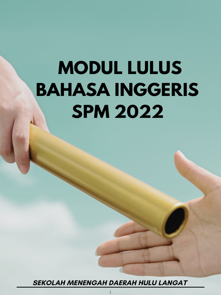 Modul Lulus Bi Spm 2022 | PDF | Verb | Grammatical Tense