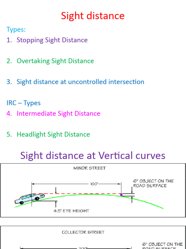 Sight Distance | PDF