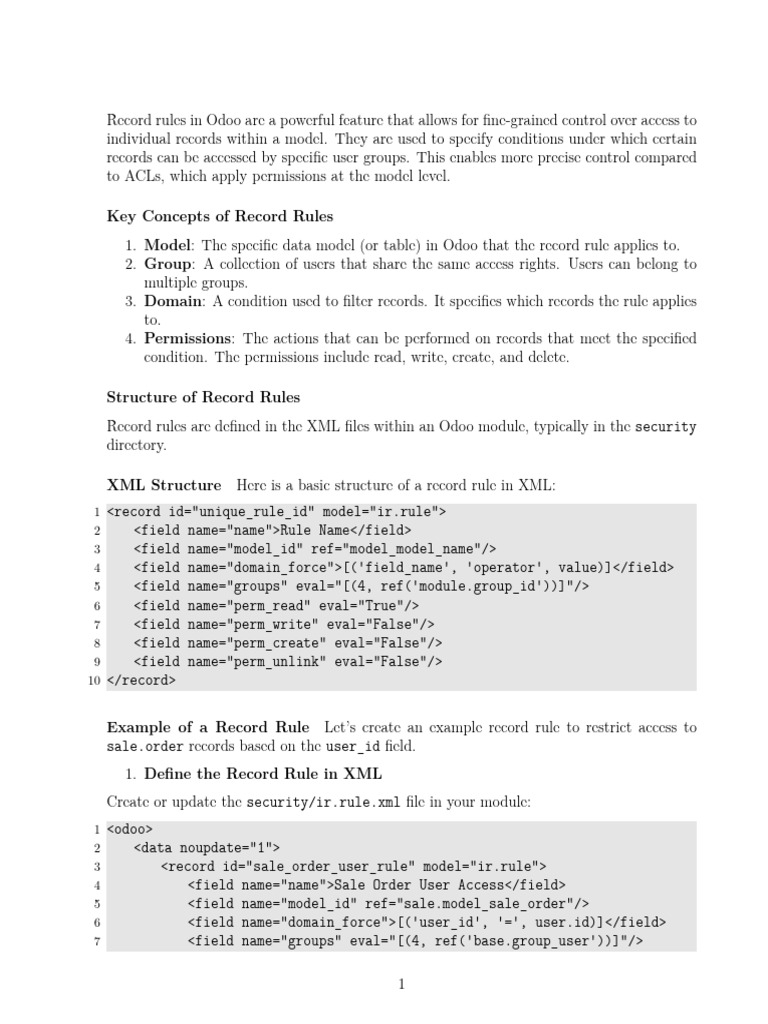 record-rules | PDF | Computer File | Software