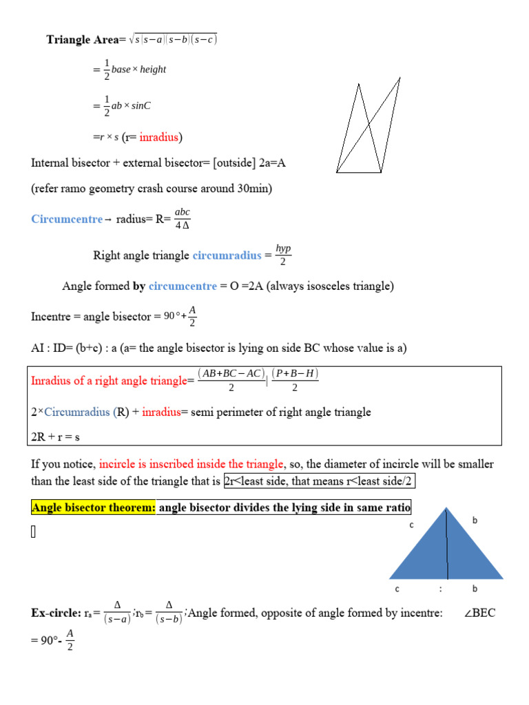 Triangle Area Pdf