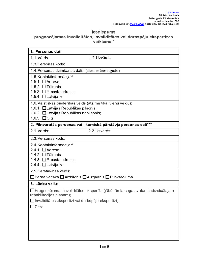 Iesniegums Inv Eksp No 010720222 LV | PDF