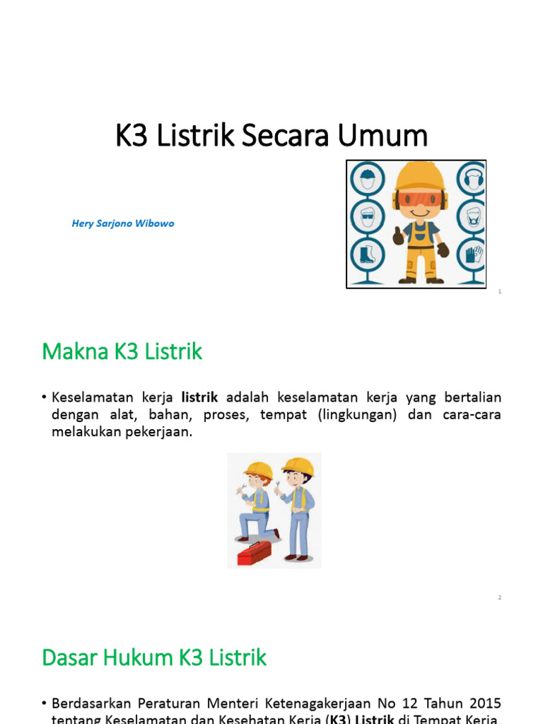 Panduan K3 Listrik di Tempat Kerja | PDF | Teknologi & Rekayasa