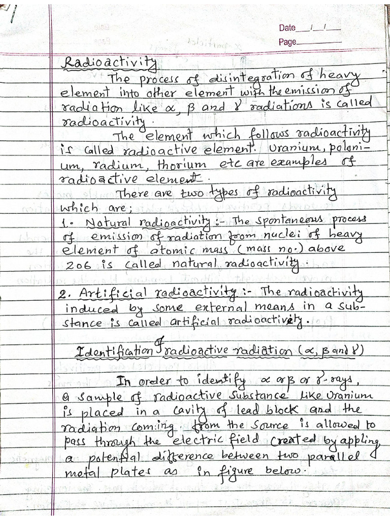 Radioactivity (Modern Physics) | PDF