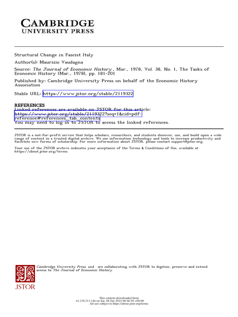 Economic Shifts in Fascist Italy | PDF | Fascism | Capitalism