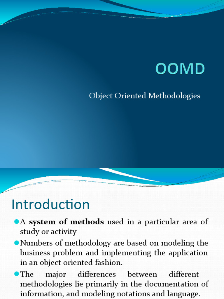 Object Oriented Methodologies | PDF | Use Case | Conceptual Model
