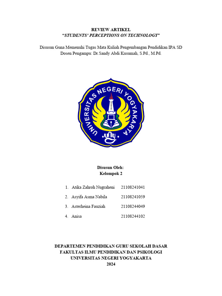 REVIEW ARTIKEL IPA TOPIK 2 B | PDF | Karier & Perkembangan | Ilmu Sosial