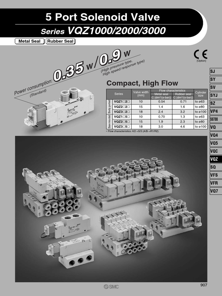 VQZ 5PT | PDF | Electrical Connector | Valve