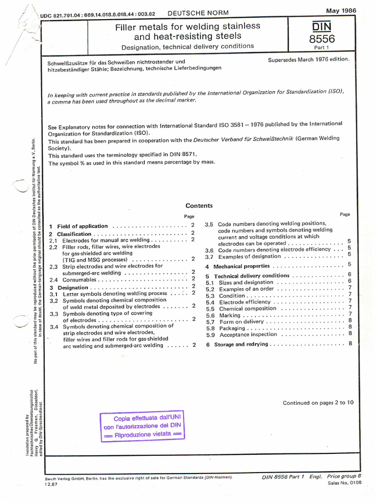 Din 8556 | PDF