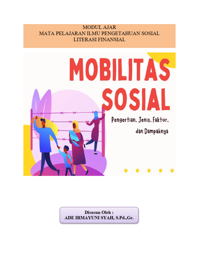 Modul Ajar Mobilitas Sosial Pdf