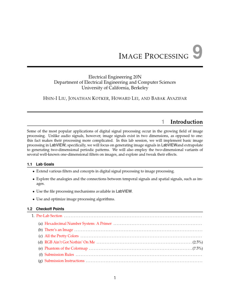 Lab 09 | PDF | Rgb Color Model | Matrix (Mathematics)