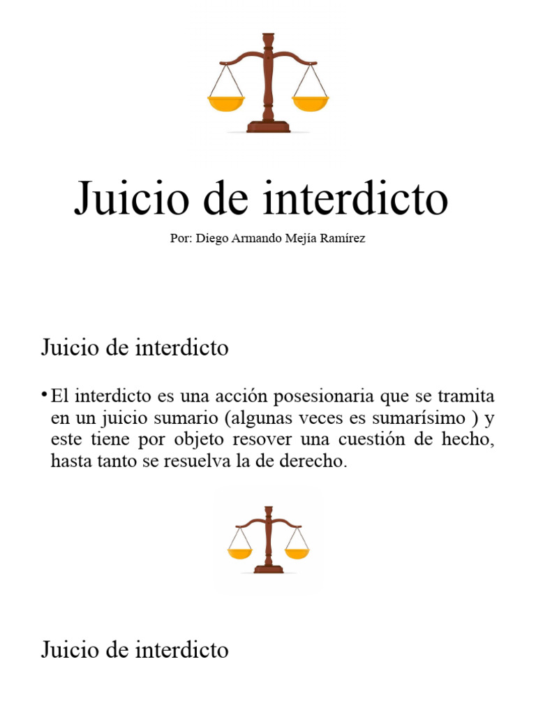 Juicio de Interdicto | PDF