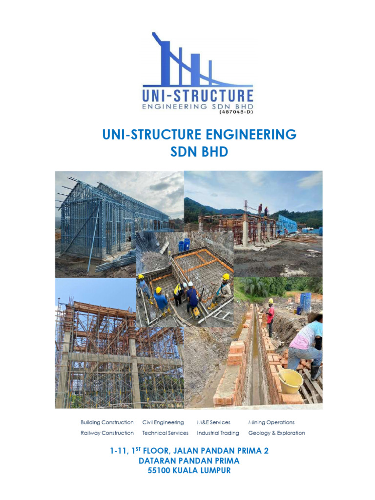 Uni-Structure - Oct 2023-1 Company Profile | PDF | Engineering | Project Management