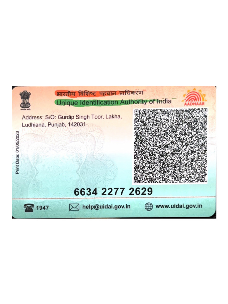 Unique Identification Authority of India | PDF