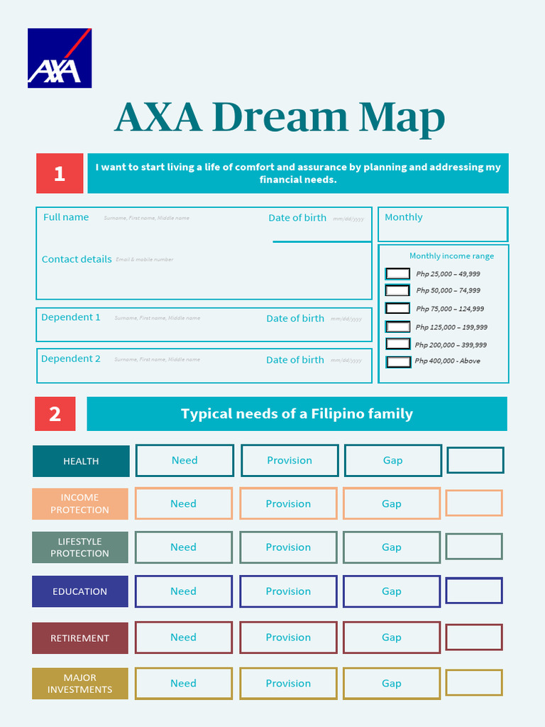 Axa Dream Map | PDF | Social Programs | Economies