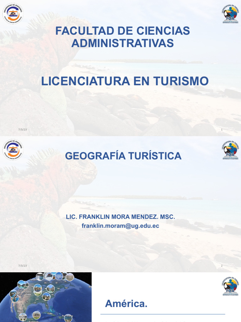 Geografia Turistica Unidad III. | PDF | montañas Apalaches | Américas