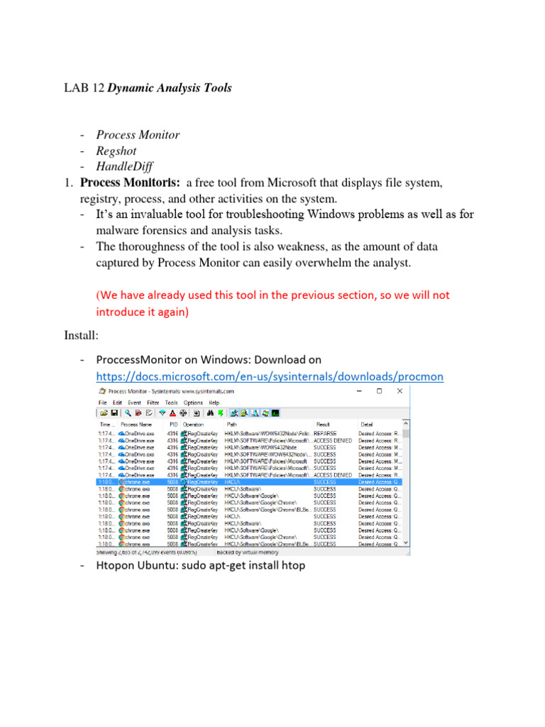 Lab 12 | PDF | Windows Registry | Malware