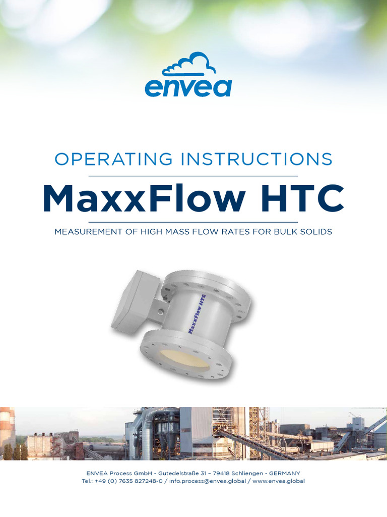 Envea Maxxflow HTC Manual en | PDF | Menu (Computing) | Power Supply
