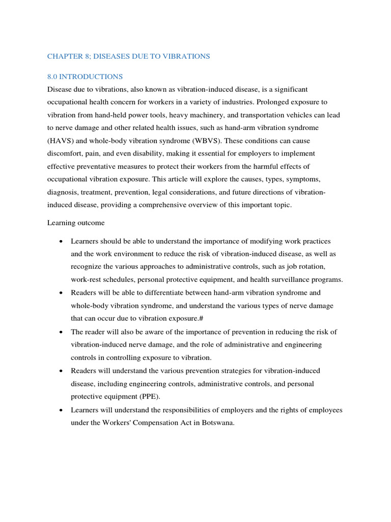 Chapter 8 | PDF | Employment | Peripheral Neuropathy