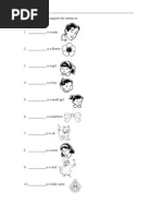 Kindergarten 3 English Test (April) | PDF