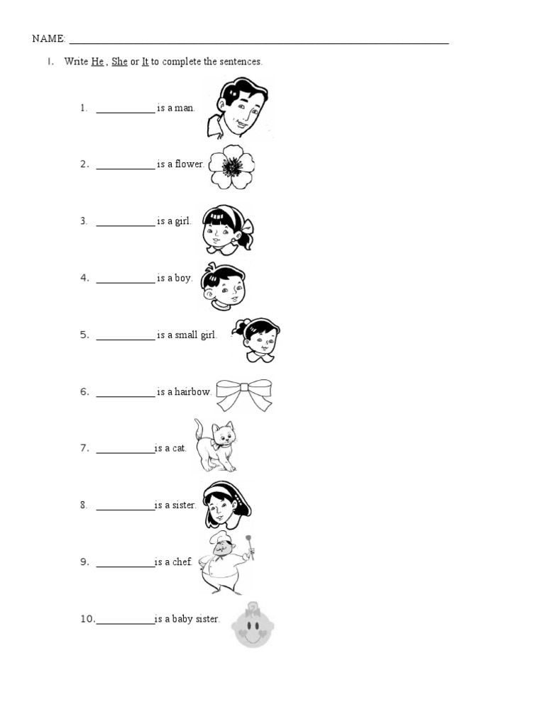 English Worksheets Kindergarten | PDF