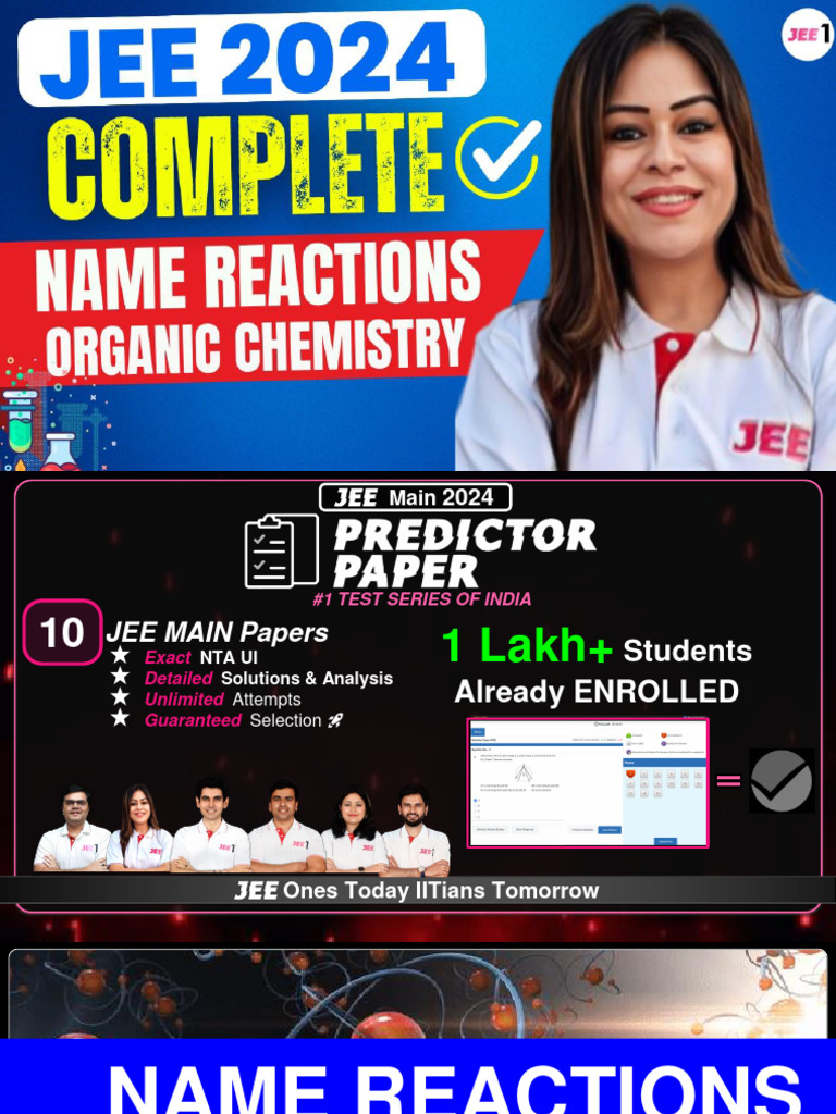 All Organic Name Reactions | PDF | Amine | Chemical Reactions