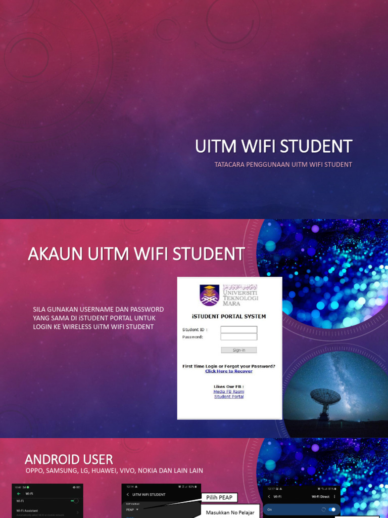 guide_UiTM_WiFi_STUDENT | PDF