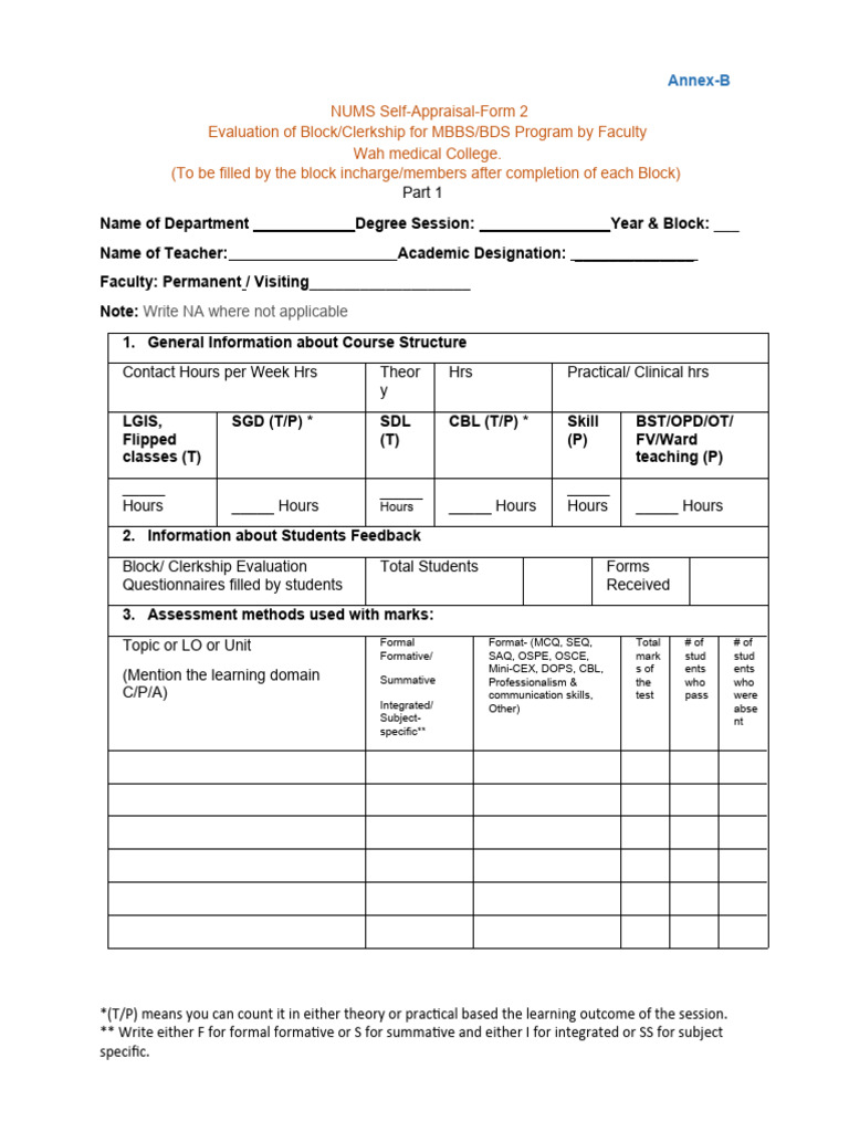 Annex B | PDF | Learning | Educational Assessment And Evaluation