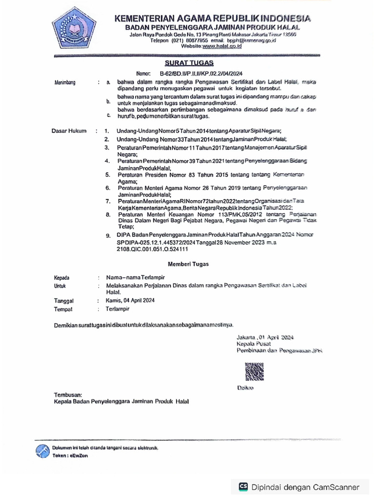 Laporan BPJPH Kabupaten Ende | PDF