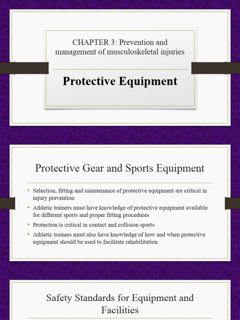 Chapter 3 Protective Sport Equipment | PDF | Foot | Shoe