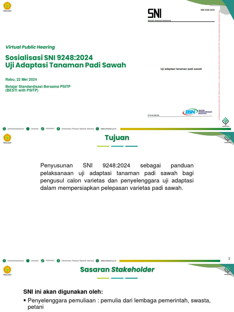 Public Hearing - SNI 9248 - 2024 | PDF