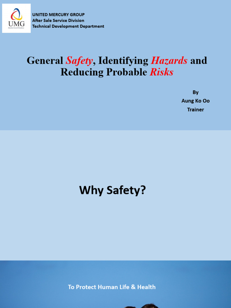 General Safety, Hazard Identification and Risk Reduction | PDF | Risk ...