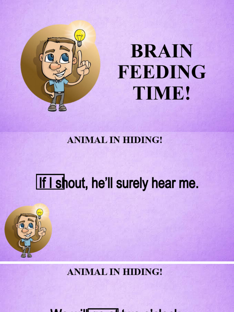 BRAIN FEEDING TIME! | PDF