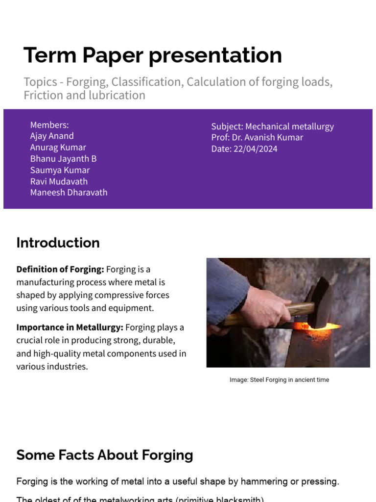 g6 | Download Free PDF | Forging | Friction