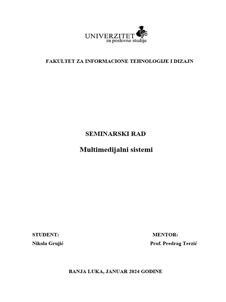 Seminarski Rad ERP Sistemi | PDF