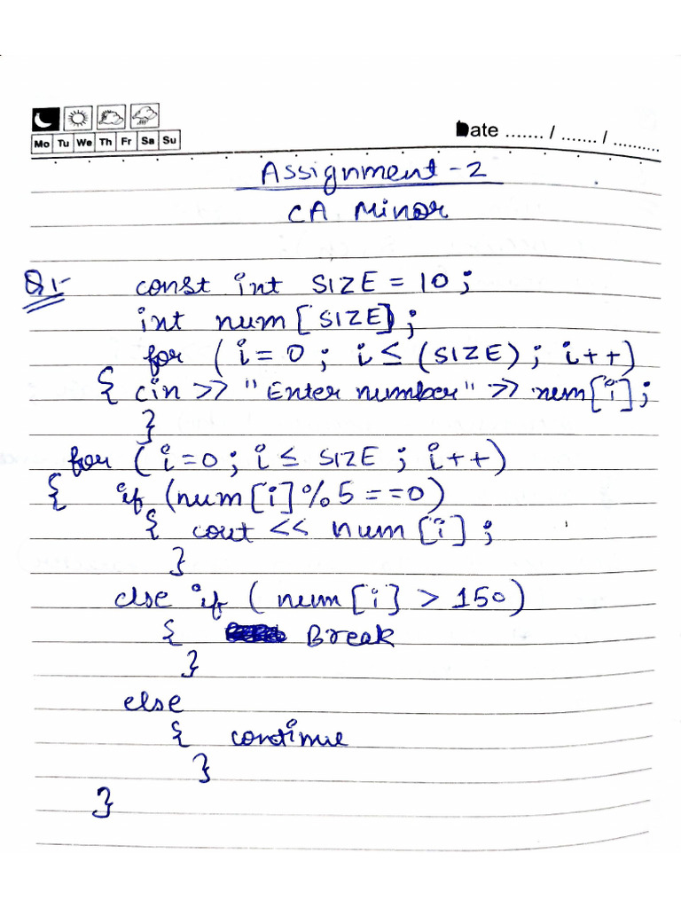 Assignment CA Minor | PDF