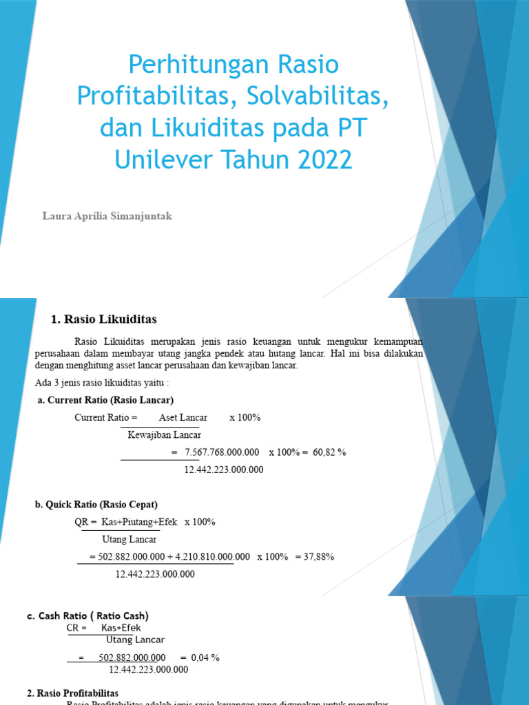 Rasio Profitabilitas, Solvabilitas, Dan Likuiditas | PDF | Pengelolaan ...