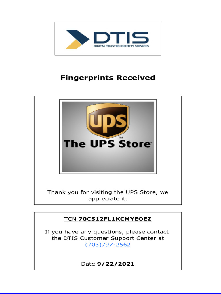 Complio Fingerprints TCN | PDF