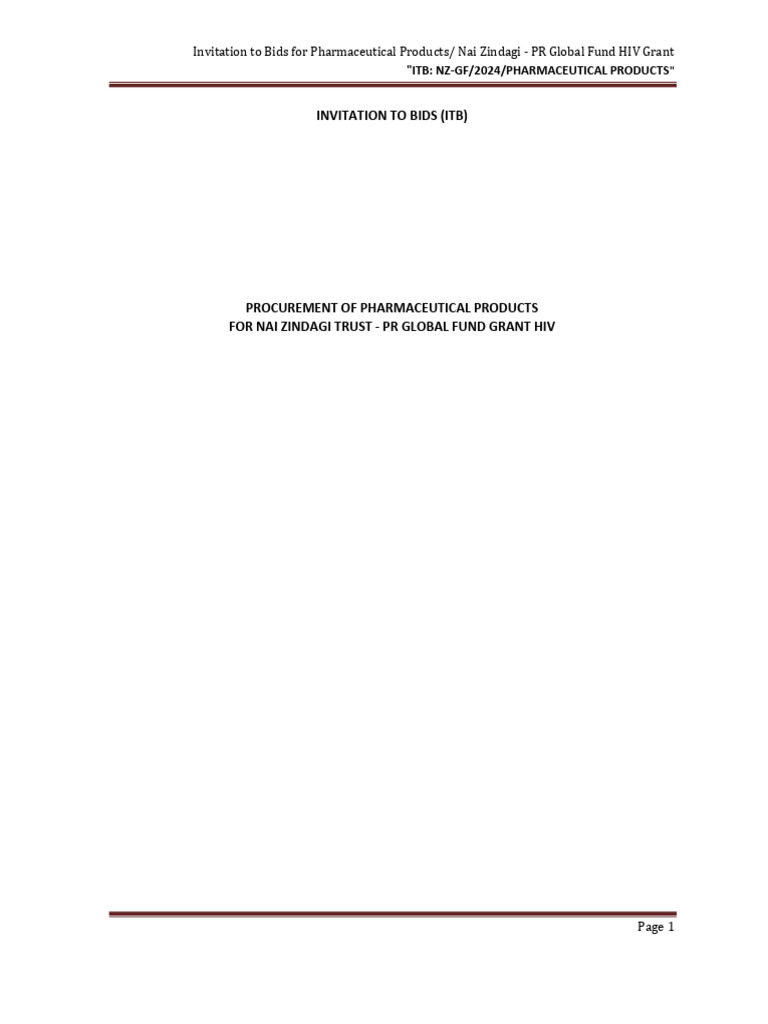 ITB Document-Of Pharmaceutical Products | PDF | Magnesium | Payments