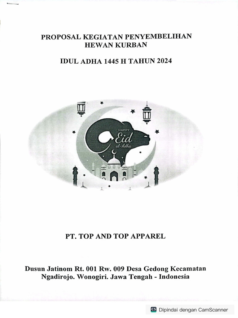 Proposal Idhul Adha | PDF