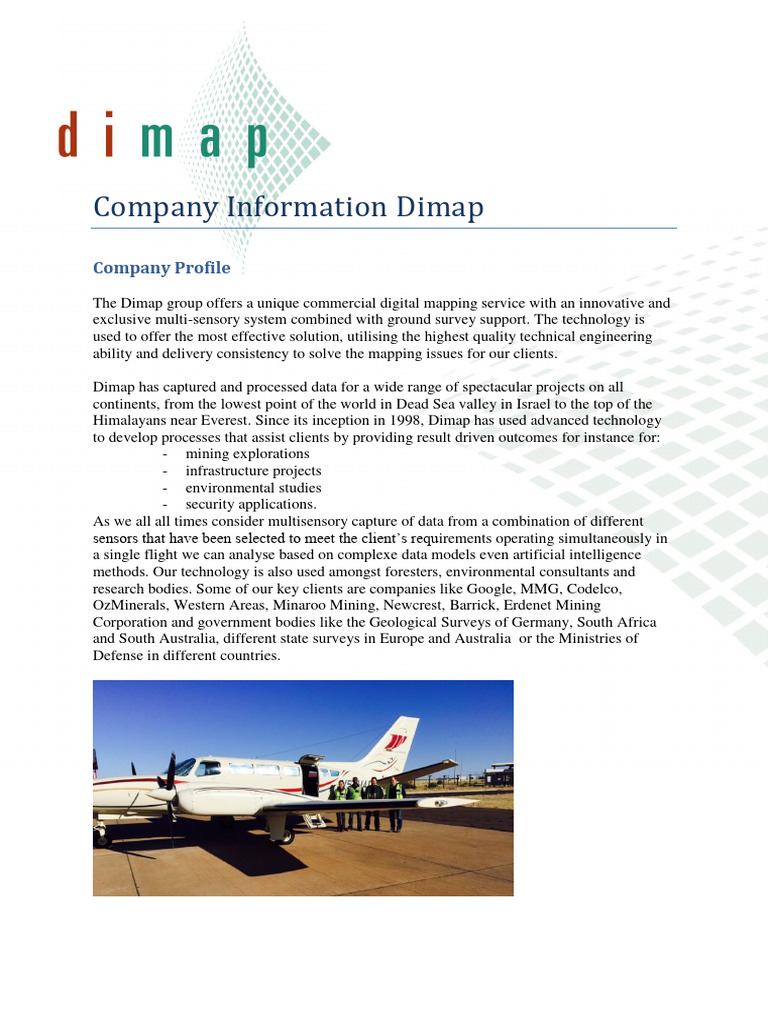 Dimap: Advanced Mapping Solutions | PDF | Unmanned Aerial Vehicle